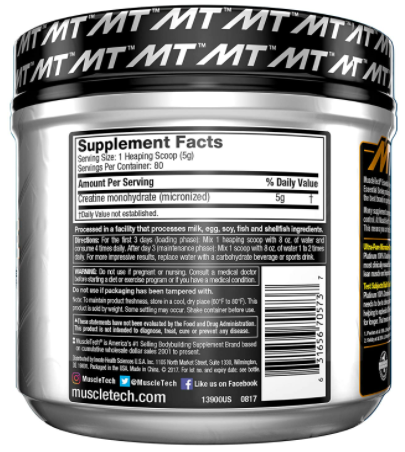Creatine Monohydrate Powder | MuscleTech – Viva La Fit VE
